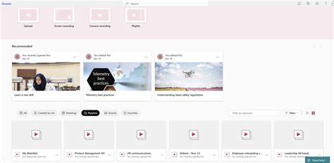 Discover And Find Playlists Microsoft Stream Microsoft Learn