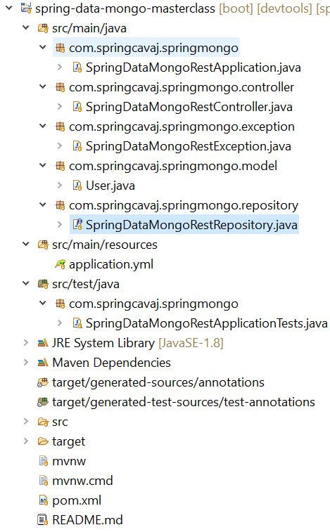 Spring Data Mongo Springcavaj