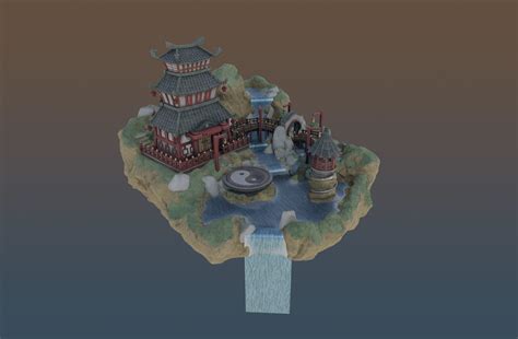 blender 3 unreal engine 5 oriental imperial 3d environment game design tutorials tips