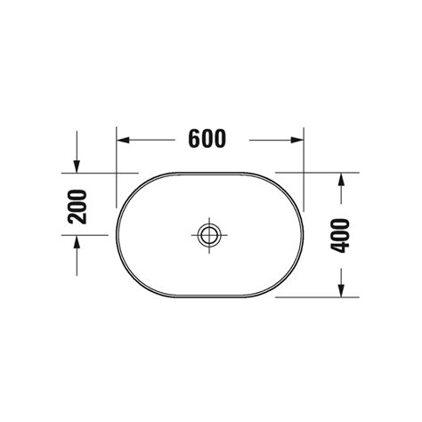 حوض فوق سطح أفقى دى نيو 2372601370 مقاس 60 × 40 سم اللون أسود مطفى من ديورافيت