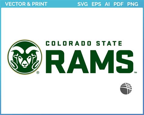 Colorado State Rams Secondary Logo 2015 College Sports Vector Svg