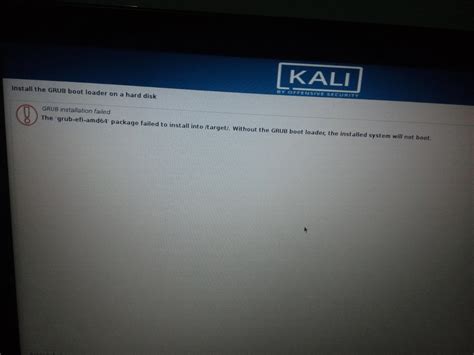 I Cant Install The Grub Boot Loader After Following Every Step Of