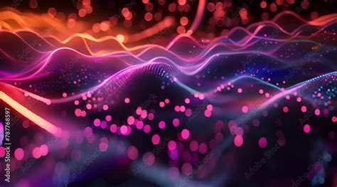 Quantum Waves Abstract Pattern A Digital Abstract Video Showing Vibrant Quantum Wave Patterns