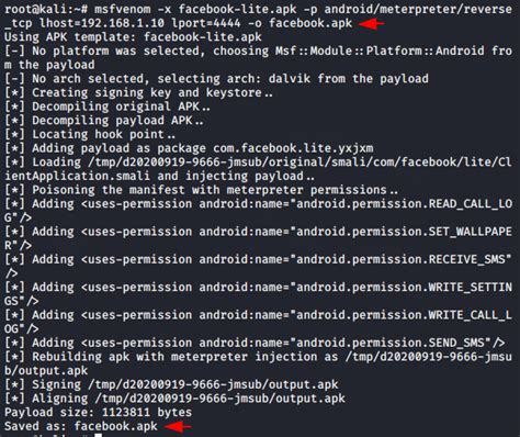 Multiple Ways To Embed A Payload In An Original Apk File Secnhack