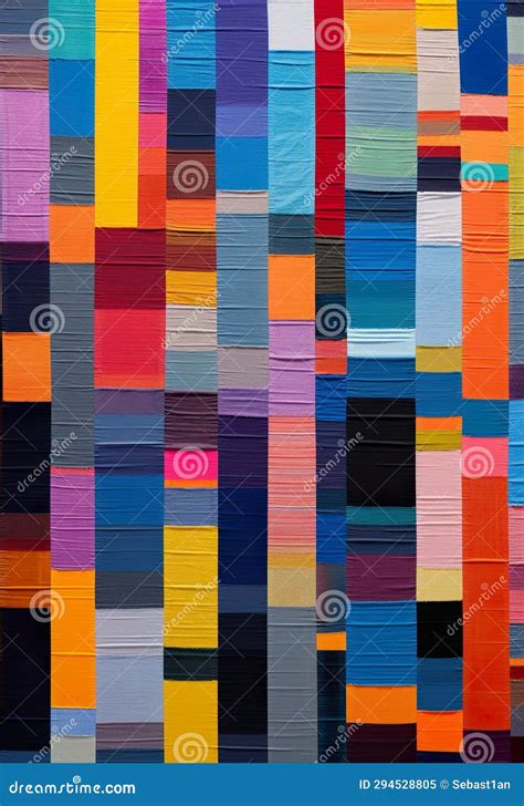Vibrant And Dynamic Background Filled With Colorful Rectangular Shapes Creating An Abstract And