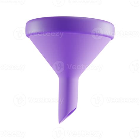 Funnel 3d Icon 3d Render Concept 12658511 Png