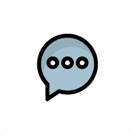 A Speech Bubble Icon With Three Dots Inside 55439091 Vector Art At Vecteezy