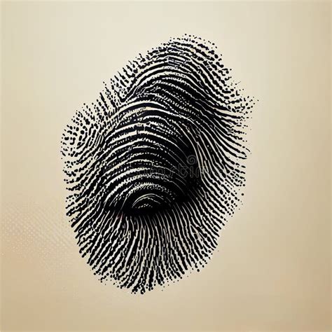 Black Graphic Human Fingerprint Unique Imprint Image Personal
