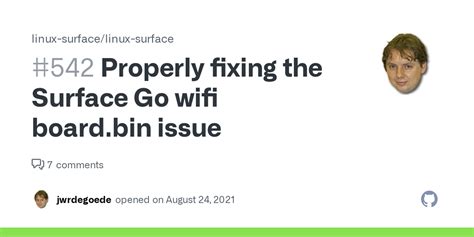 Properly Fixing The Surface Go Wifi Boardbin Issue · Issue 542 · Linux Surfacelinux Surface