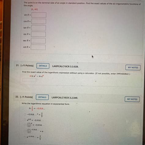 Solved Approximate The Logarithm Using The Properties Of Chegg Com