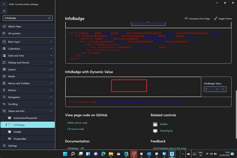 Bug XAML Controls Gallery Accessibility MAS The Info Badge Icons With Numbers Are Not