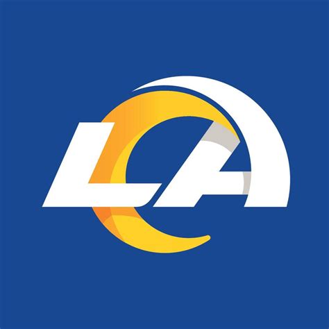 Los Angeles Rams Logo On Blue Background 15863704 Vector Art At Vecteezy