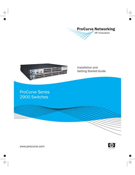 Hp Procurve 2900 Switch Basic Installation Guide