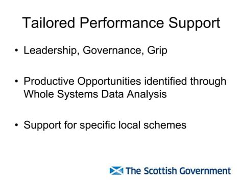 4 3 Productivity And Efficiency Framework Nhs Tayside And Scottish Government Ppt