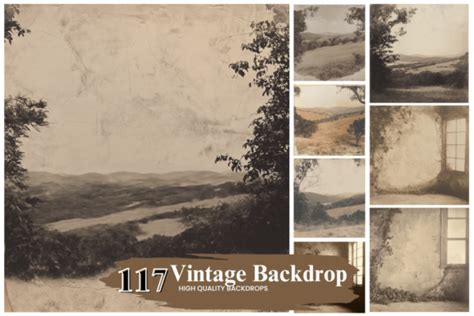 100 Vintage Digital Backdrops Graphic By Mr Designer · Creative Fabrica