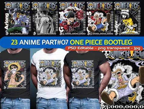 Pack Animes 23 One Piece Dtf Dtg Sublimação Serigrafia Mercadolivre