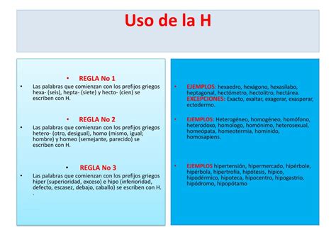 Ppt Uso De La H Powerpoint Presentation Free Download Id 685115