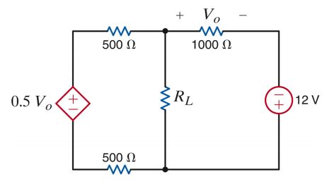 Solved Find RL For Maximum Power Transfer And The Maximum Chegg Com