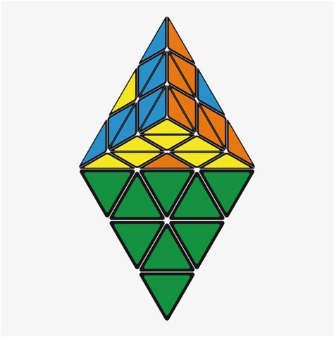 Pretty Patterns Pyraminx Triangle Rubiks Cube Pattern 440x762 Png Download Pngkit