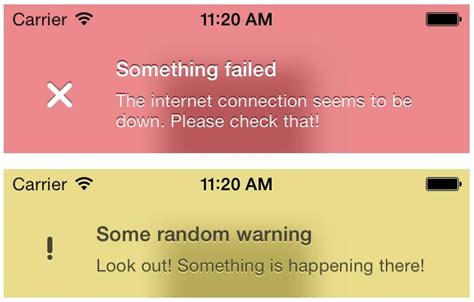 a modern ios toast view that can fit your notification needs