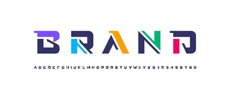 미래 글꼴 디지털 사이버 알파벳 A부터 Z까지의 문자 0에서 9까지의 숫자는 로고타입 또는 브랜드 이름 및 인터페이스 디자인에 적합합니다 Smart City에 대한 스톡