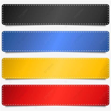 Collection Of Colorful Rectangles With Lines Used For Text Places And Others Vector