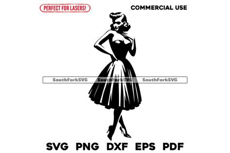 Classic Pinup Girl Design Files Svg Png Dxf Eps 3658684