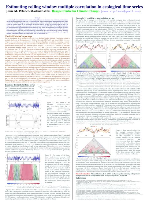 Pdf Estimating Rolling Window Multiple Correlation In Ecological Time