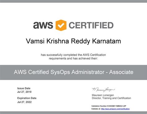 Vamsi Reddy On Linkedin Sysops Awscertified Associate