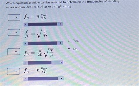 Solved Which Equations ﻿below Can Be Selected To Determine