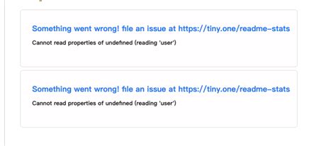 Cannot Read Properties Of Undefined Reading User · Issue 2387 · Anuraghazragithub Readme Stats
