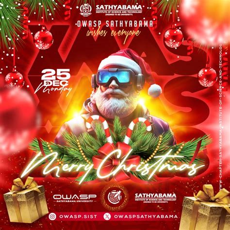 Owasp Cybersec Sathyabama Christmas Owasptop10 Cybersanta Owasp Sathyabama University