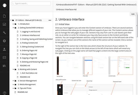 V7 Editors Manual Bookshelf Edition Our Umbraco