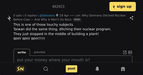 Reply On Why Germany Ditched Nuclear Before Coal — And Why It Wont Go Back Stacker News ~econ
