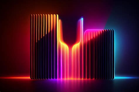 Premium Photo Abstract Gradient Neon Background