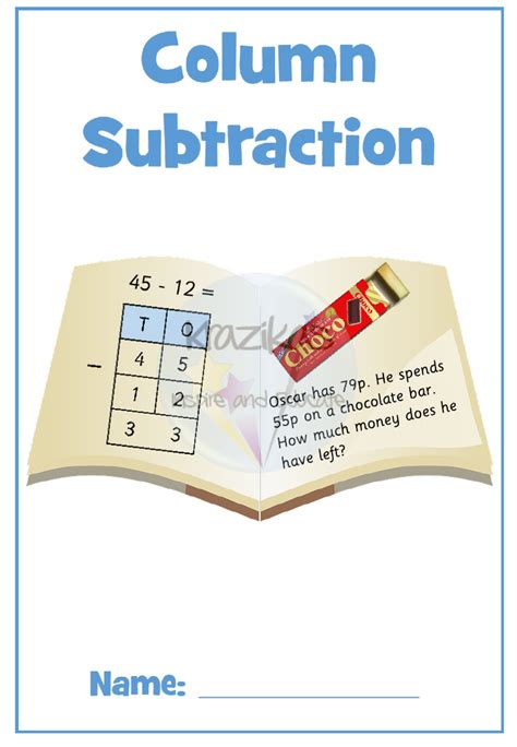 Column Subtraction Inspire And Educate By Krazikas