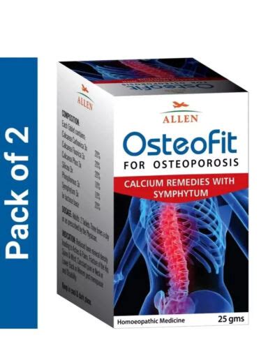 Allen Osteofit Tablet Manage Osteoporosis Aches And Pains Womens Health