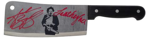 Andrew Bryniarski Signed Texas Chainsaw Massacre Cleaver Inscribed