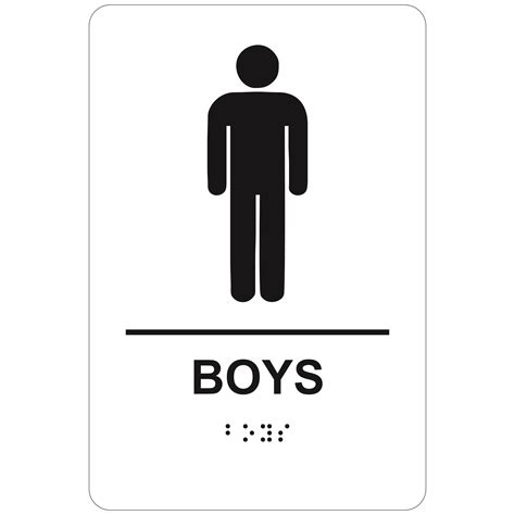 Male Bathroom Sign