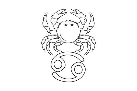 Cancer Zodiac Sign Coloring Pages 60 Photos
