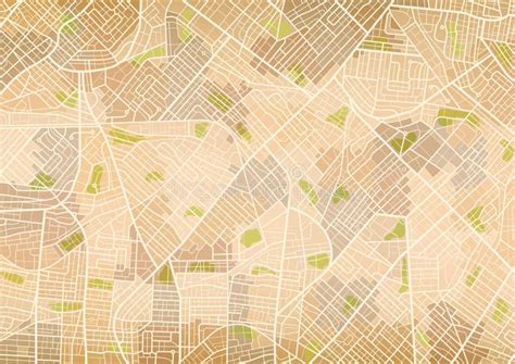 Vibrant Abstract Map With Unique Lines Geometric Patterns