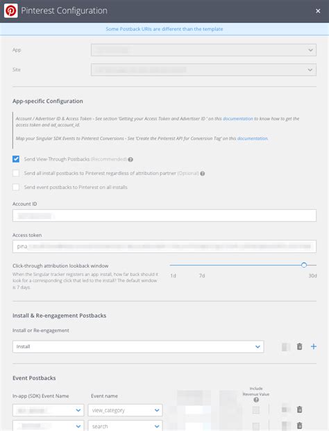 Pinterest Attribution Integration Singular Help Center