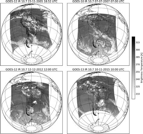 Spatial Coverage Provided By Top Left GOES 12 Imager From Its Download Scientific Diagram