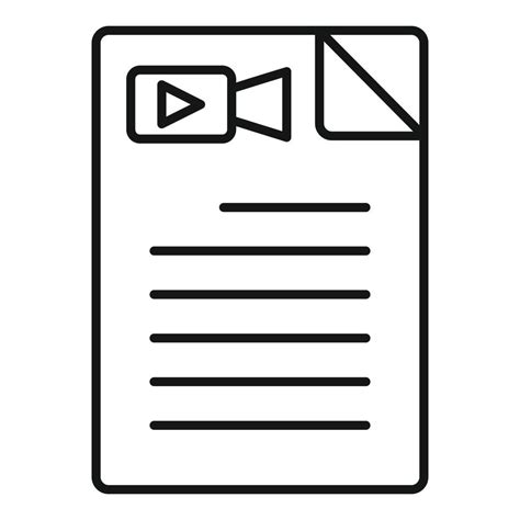 New Scenario Icon Outline Vector Online Work 14934226 Vector Art At Vecteezy