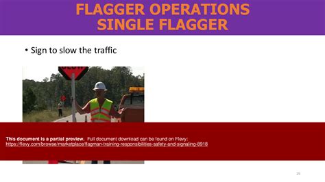 Flagman Training Responsibilities Safety And Signaling Ppt Slide Deck