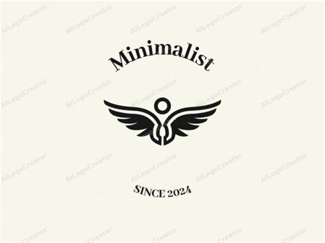 미니멀리스트 레터 로고 메이커 간단한 날개 동전 디자인 Ailogocreator