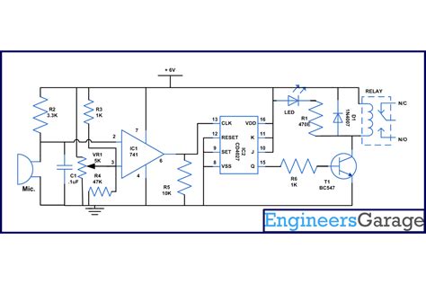 Circuit Diagram Of Clap Activated Switches