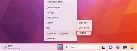 Starta om Windows 11 datorn sex sätt
