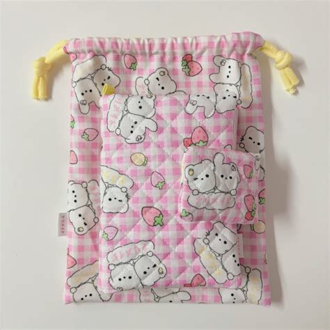 딸기메이드 스트링 파우치