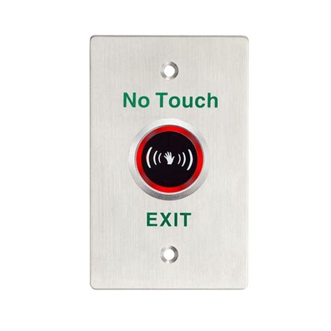 Touchless Sensor Exit Button With LED Zions Security Alarms